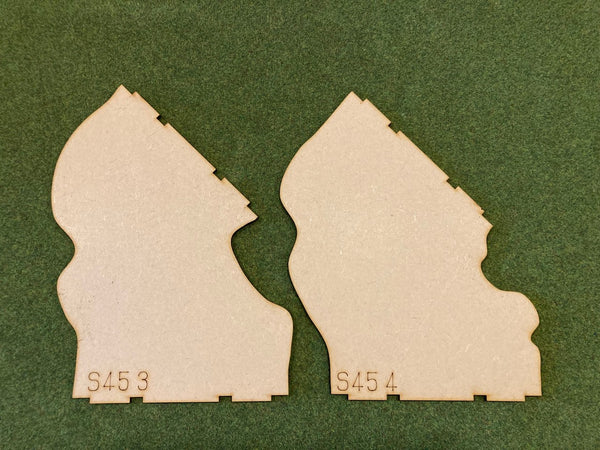 Stream Sections S45 3 & 4 curves – Charlie Foxtrot Models