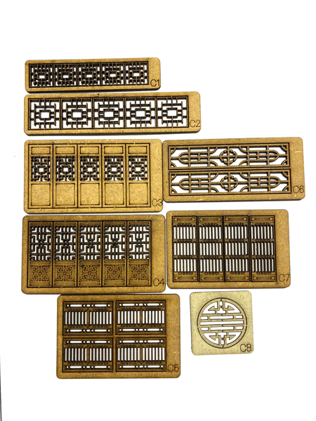 Scratch Builder's Chinese Window / Panel C2 – Charlie Foxtrot Models